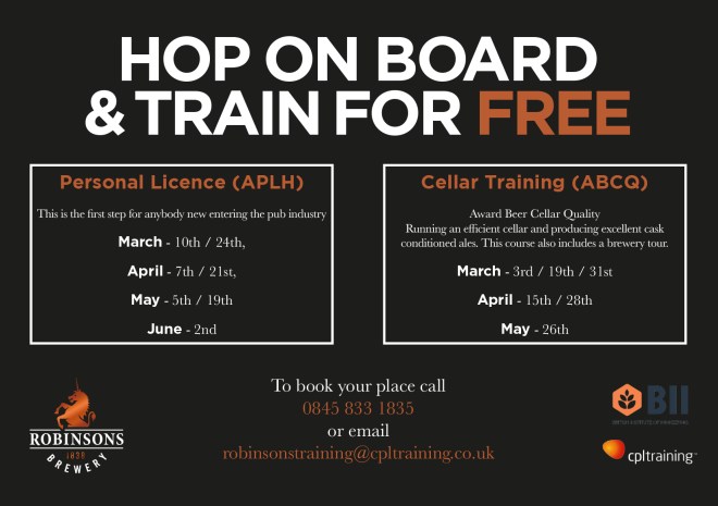 Robinsons Launch Free Hospitality Training Courses – DRINKS ENTHUSIAST